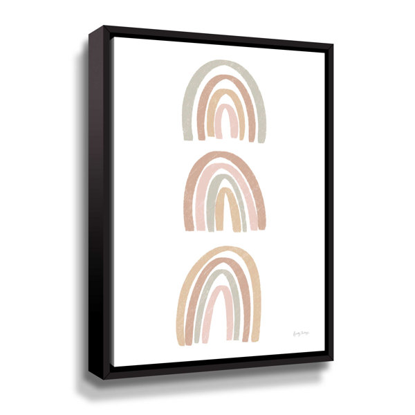 Isabelle & Max™ Toile tendue avec cadre flottant Boho Nursery Rainbows I - Wayfair Canada